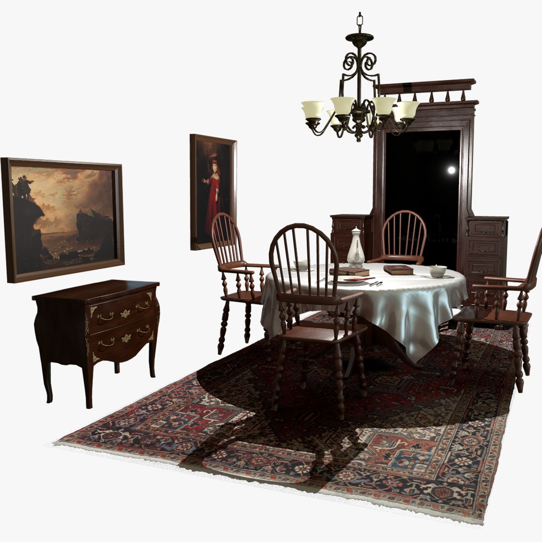 Dining Room Asset Package 3D - TurboSquid 2099411