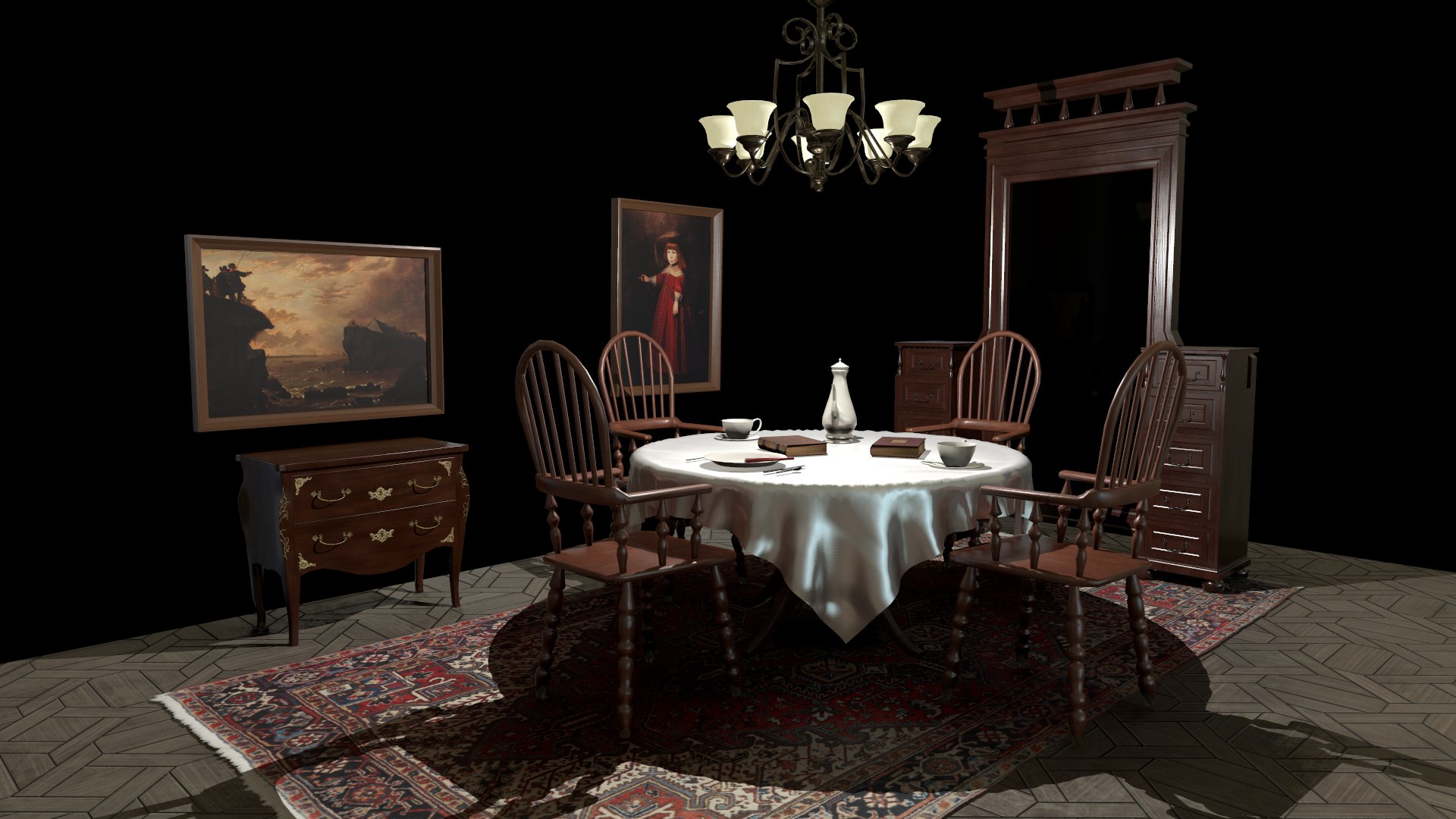 Dining Room Asset Package 3D - TurboSquid 2099411