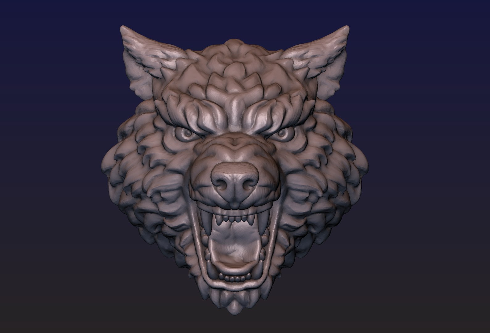 3D Wolf head model - TurboSquid 1874601