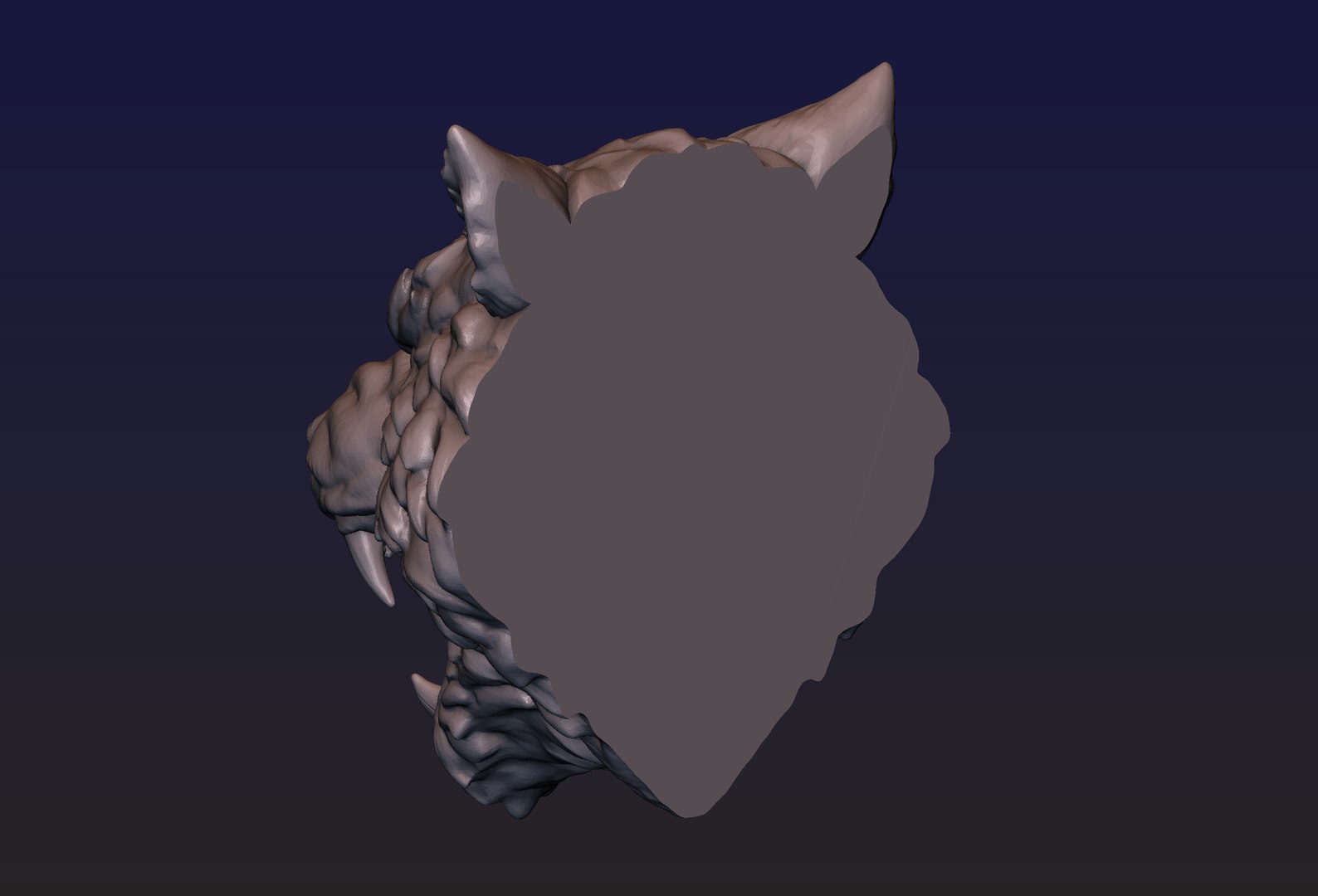 3D Wolf head model - TurboSquid 1874601