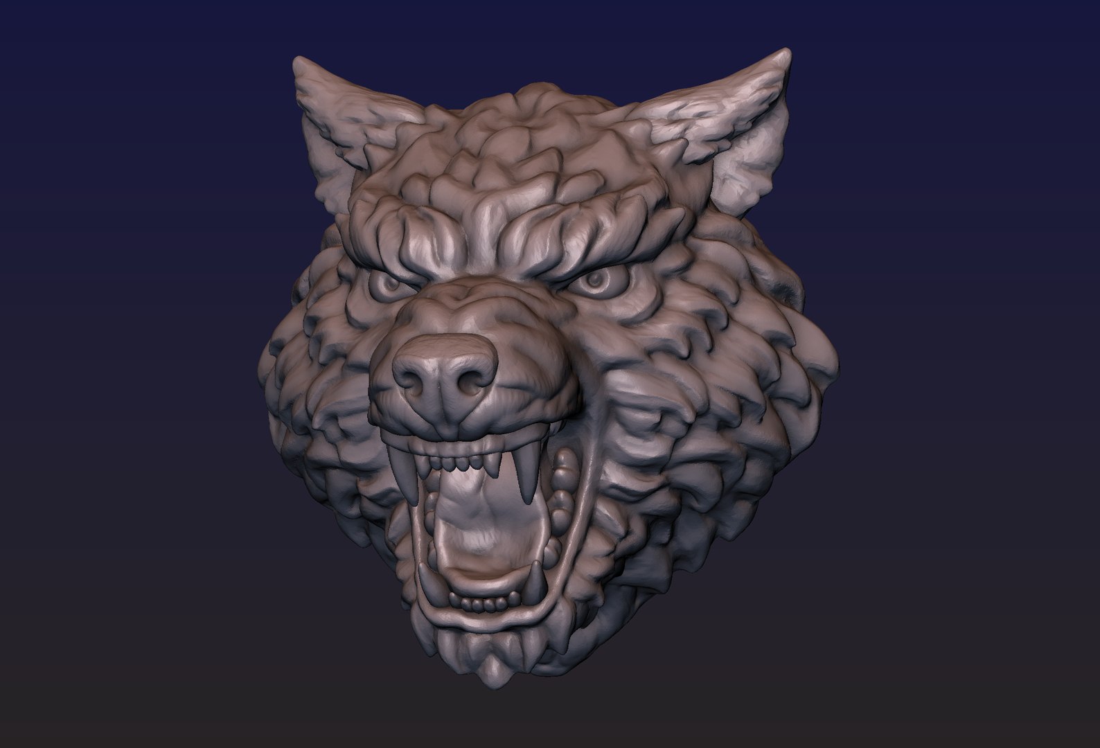 3D Wolf head model - TurboSquid 1874601