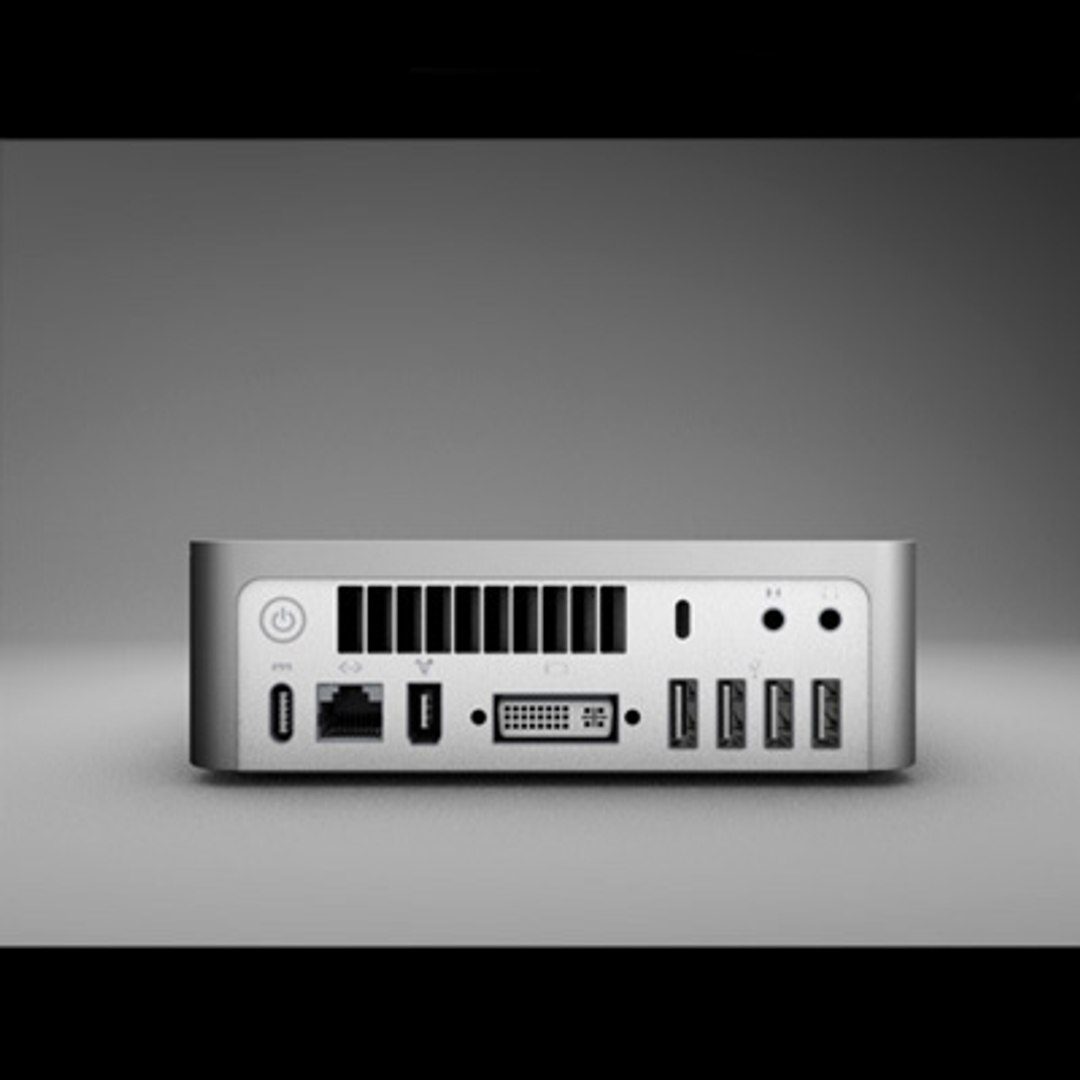 Apple Mac Mini 3d Dxf