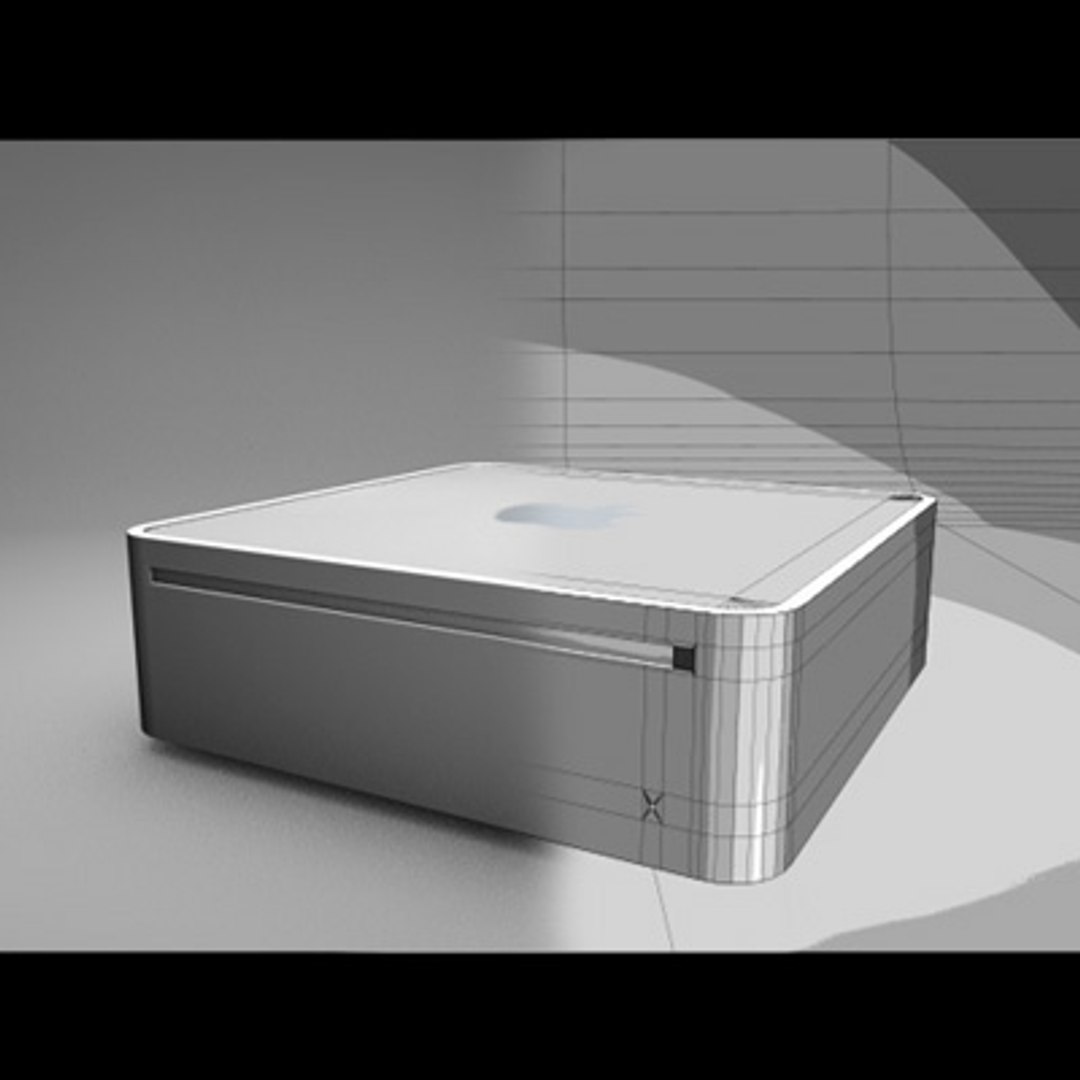 Apple Mac Mini 3d Dxf
