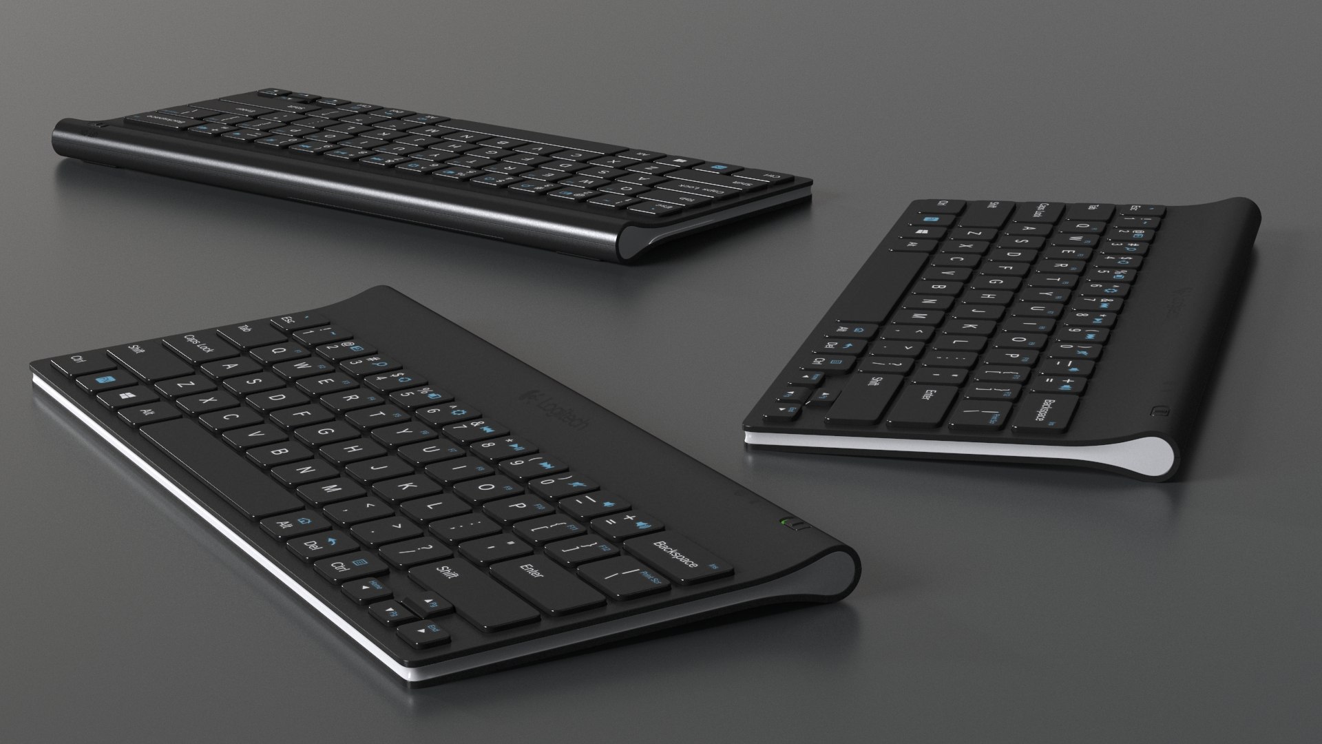 3D Logitech Wireless Compact Keyboard - TurboSquid 2382846