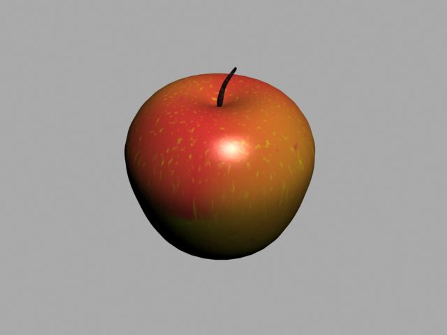 apple fruit 3d model