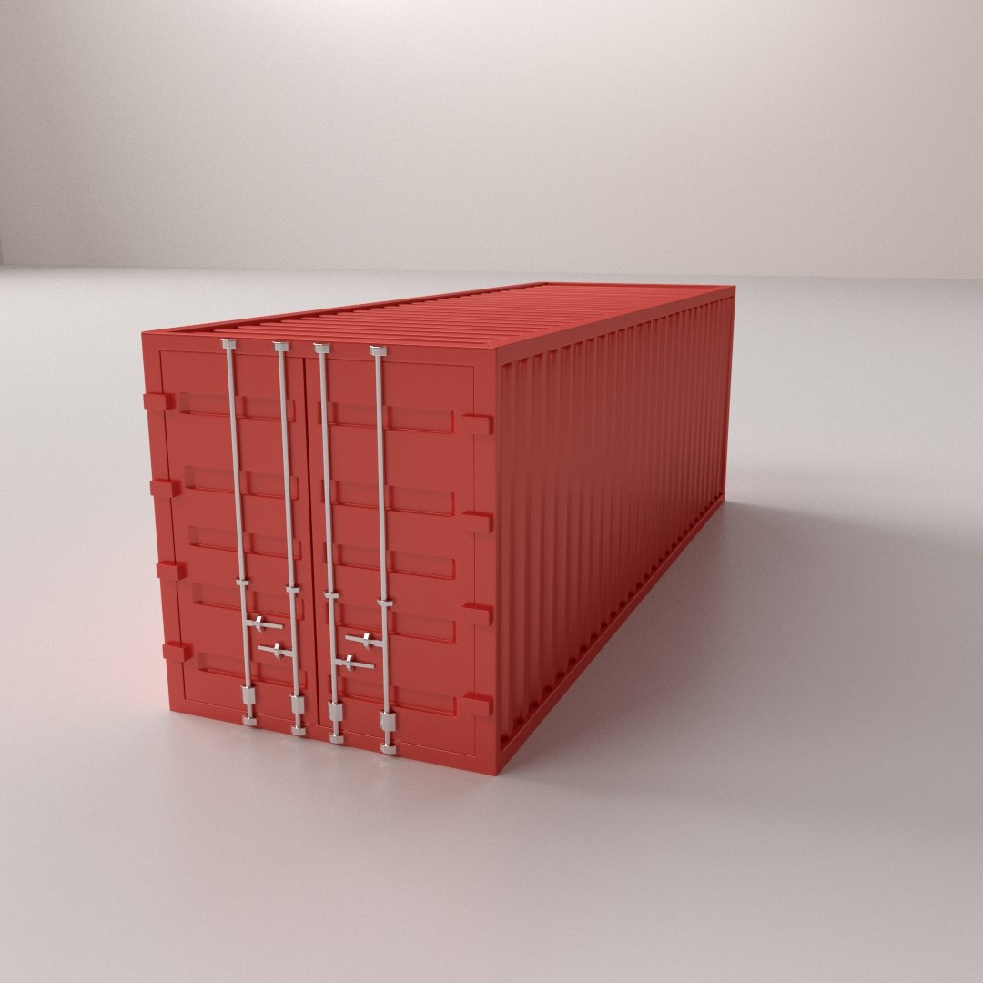 Freight Container 3d 3ds