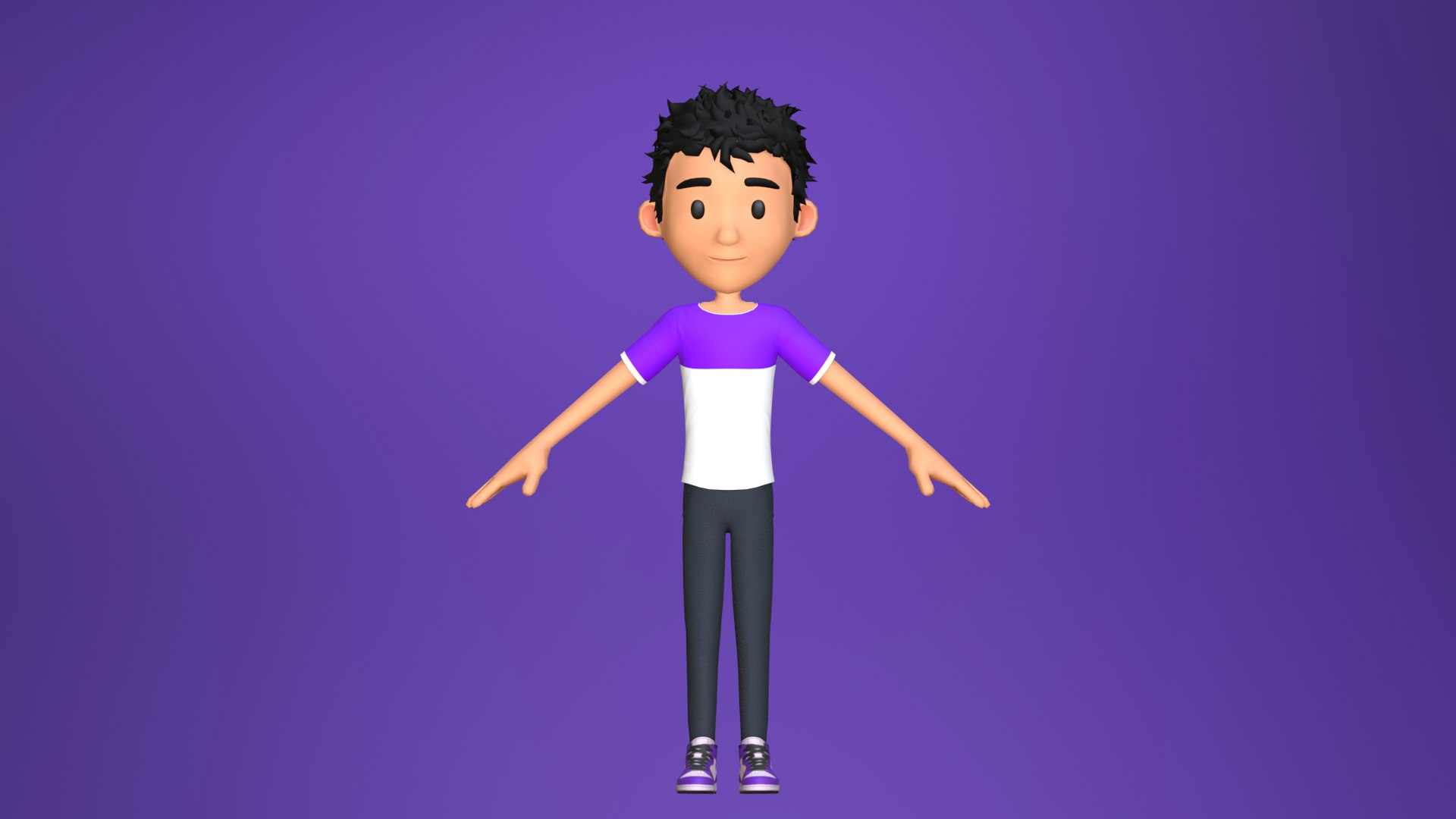 William Cartoon Boy Character 3D Model - TurboSquid 1855936