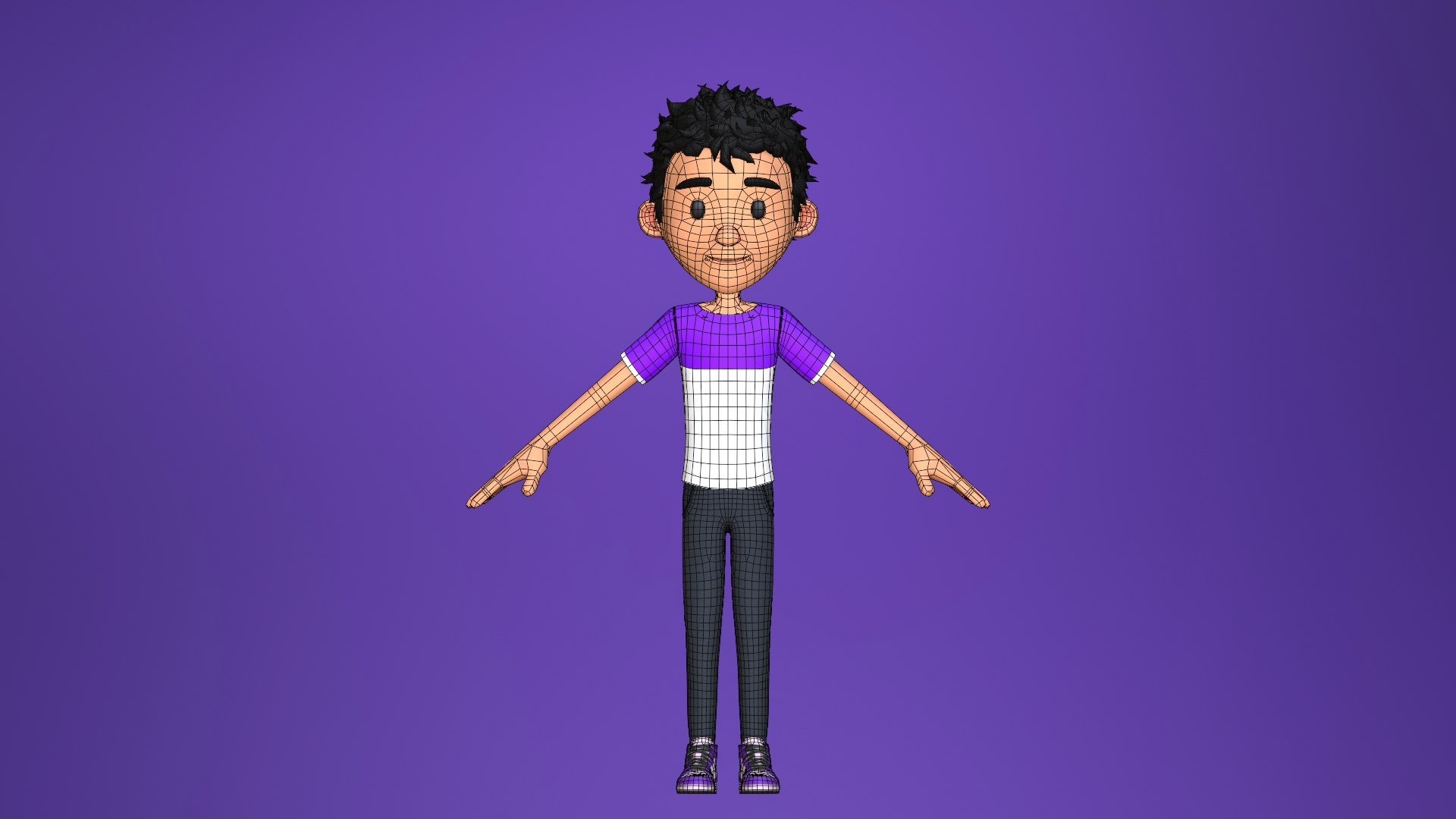 William Cartoon Boy Character 3D model - TurboSquid 1855936