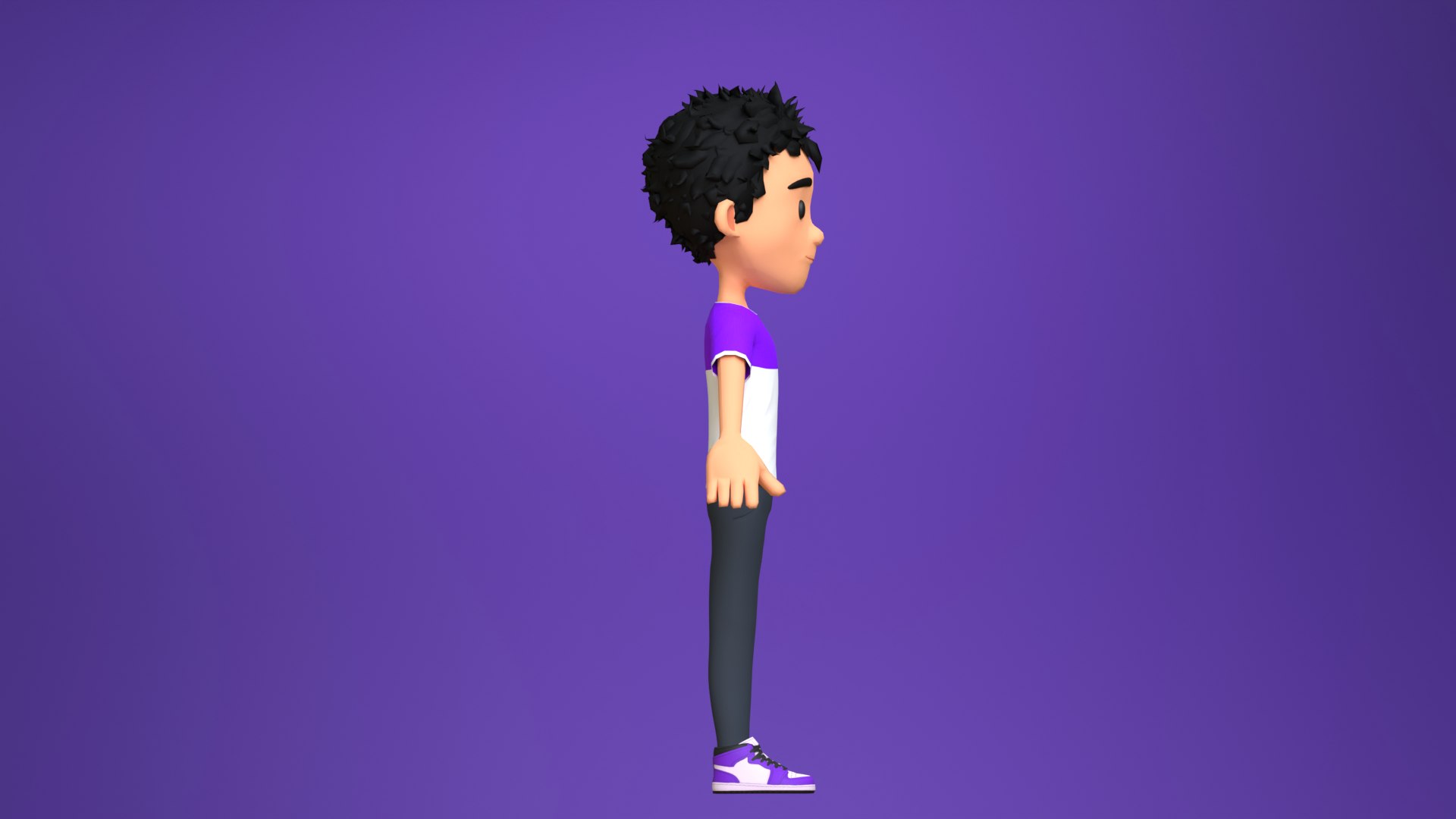 William Cartoon Boy Character 3D Model - TurboSquid 1855936