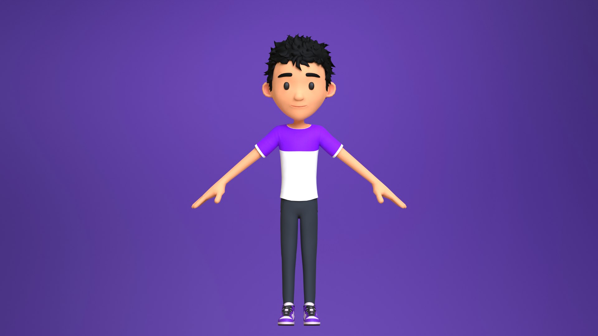 William Cartoon Boy Character 3D Model - TurboSquid 1855936