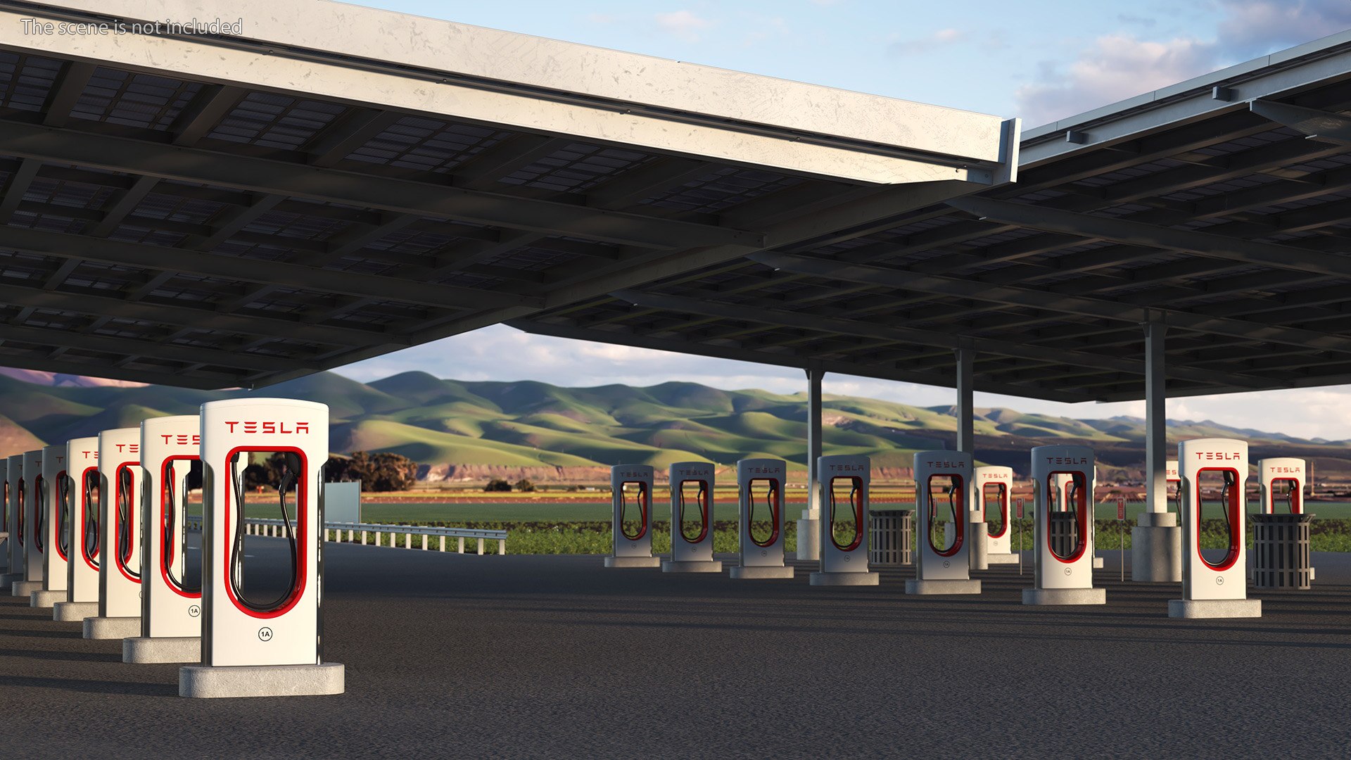 3D Tesla Supercharger Station - TurboSquid 2290799