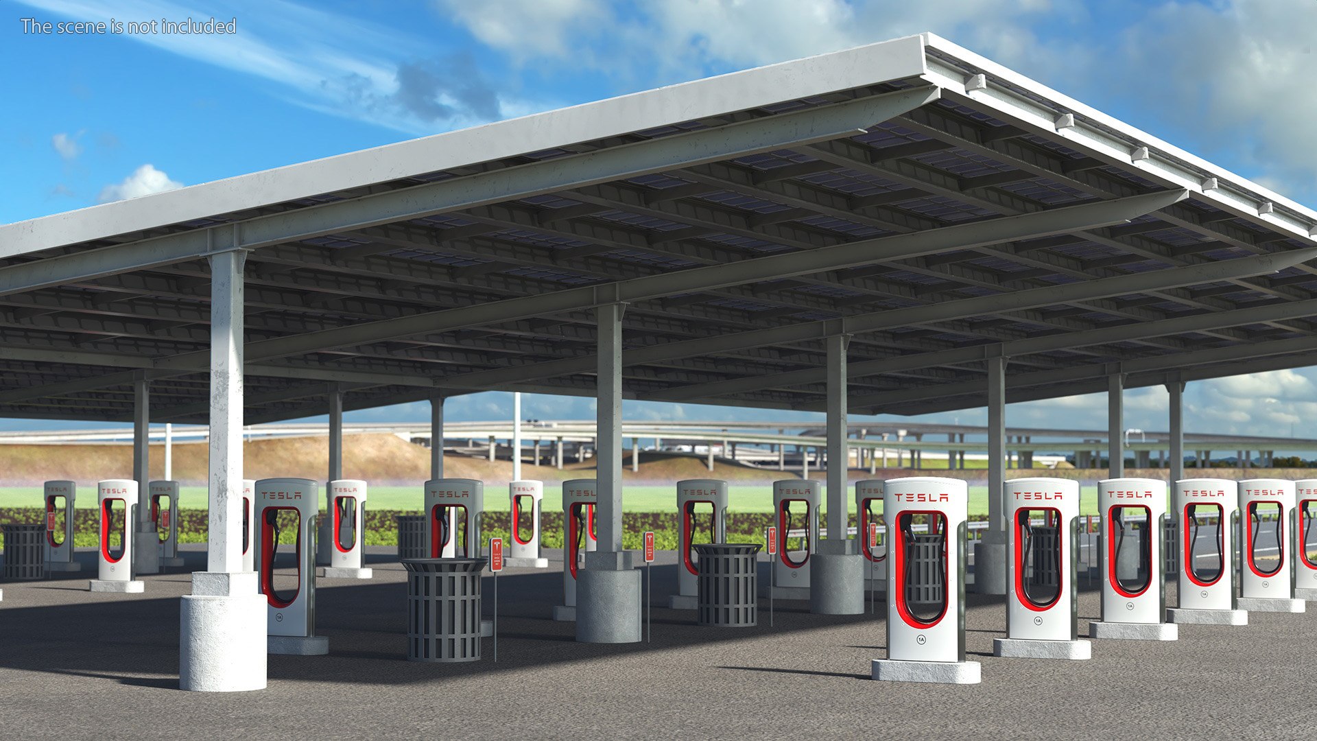 3D Tesla Supercharger Station - TurboSquid 2290799