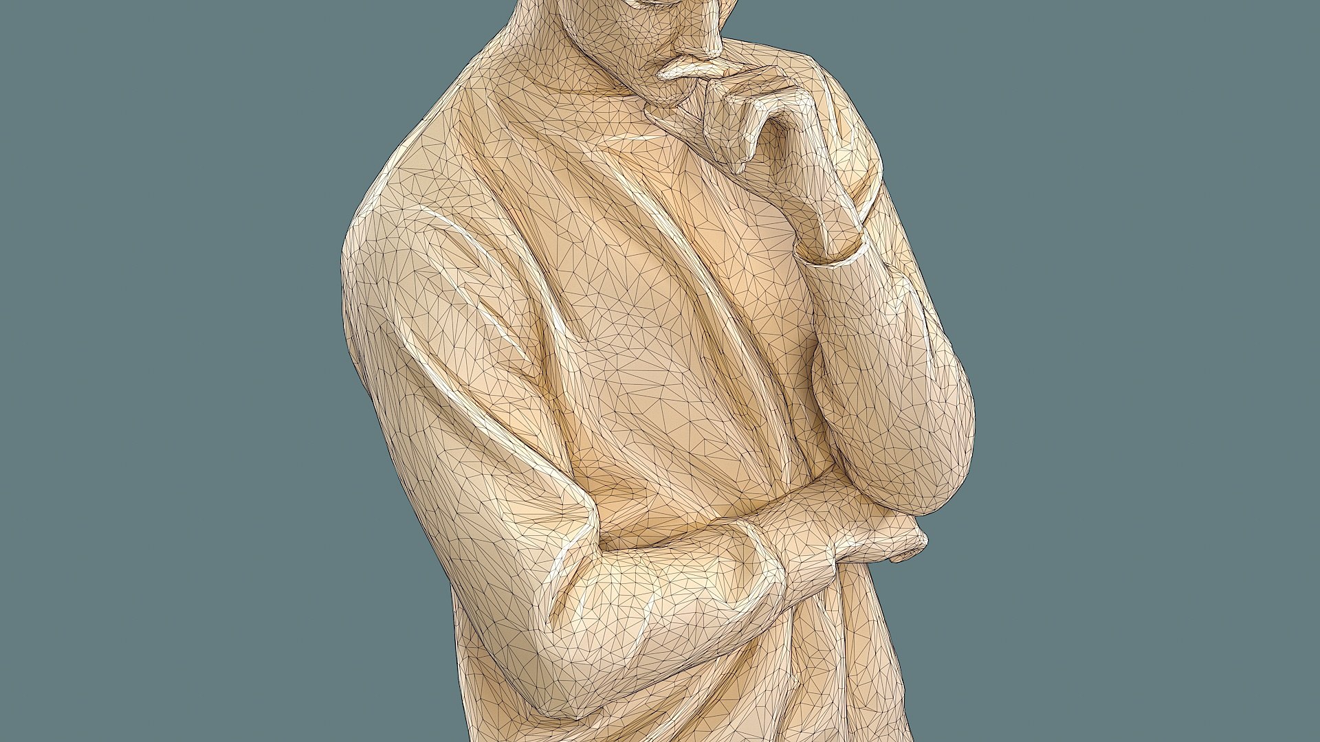 Thoughtful Curls Contemplative Male model - TurboSquid 2085765