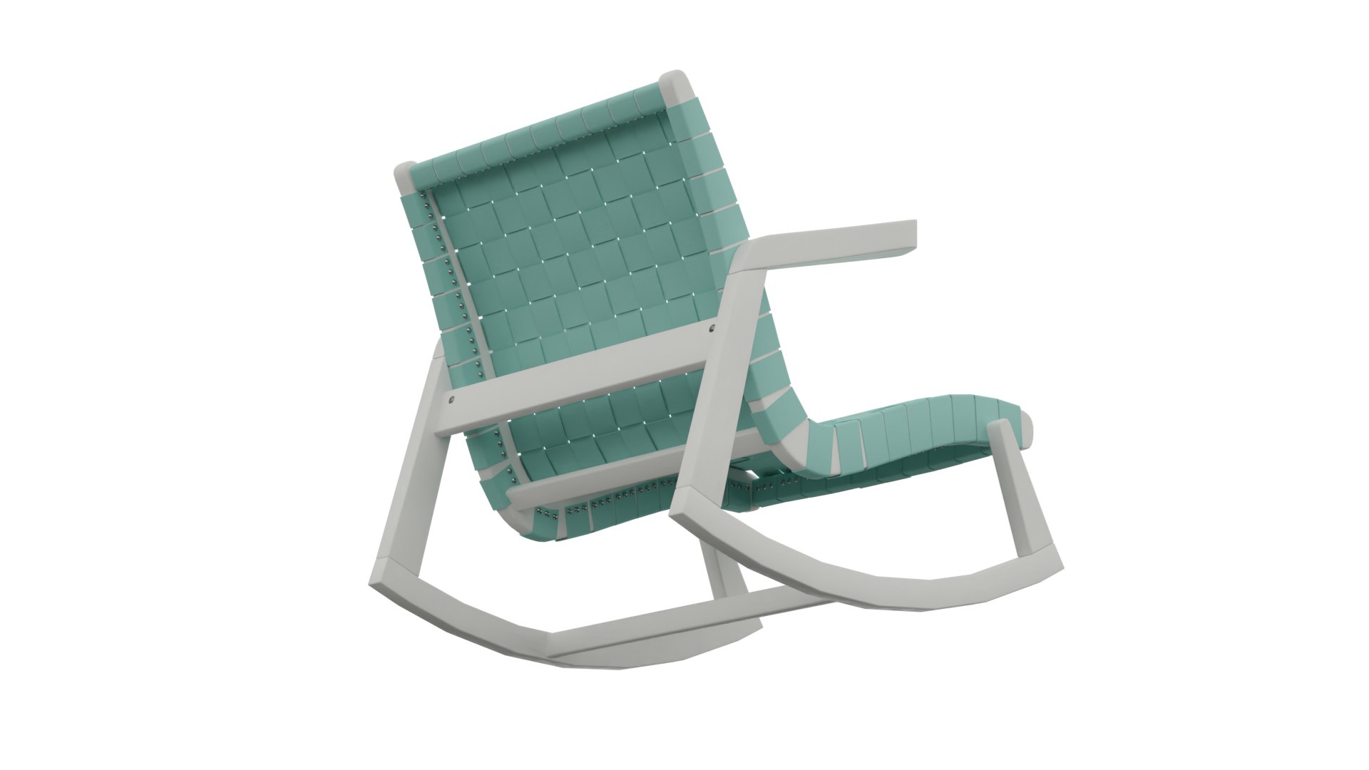 Mint Rocking Chair 3D Model - TurboSquid 2237323
