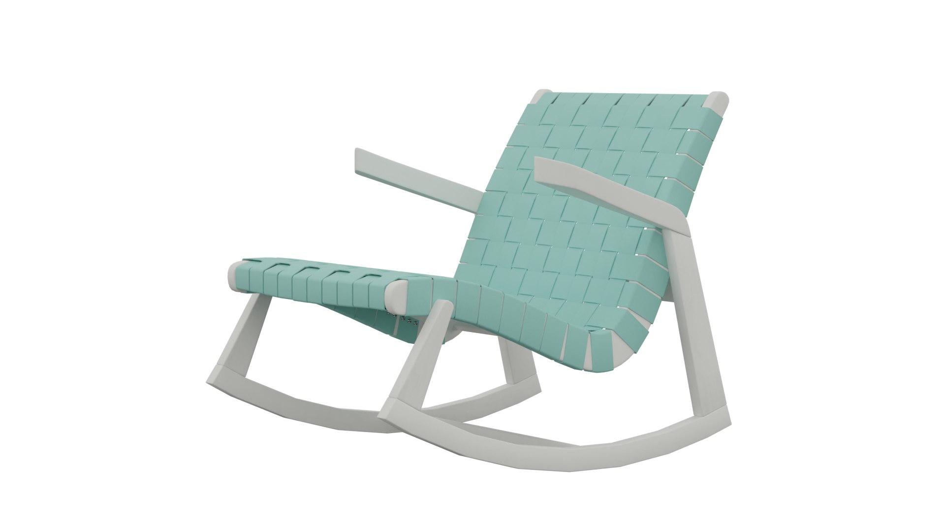 Mint Rocking Chair 3D Model - TurboSquid 2237323