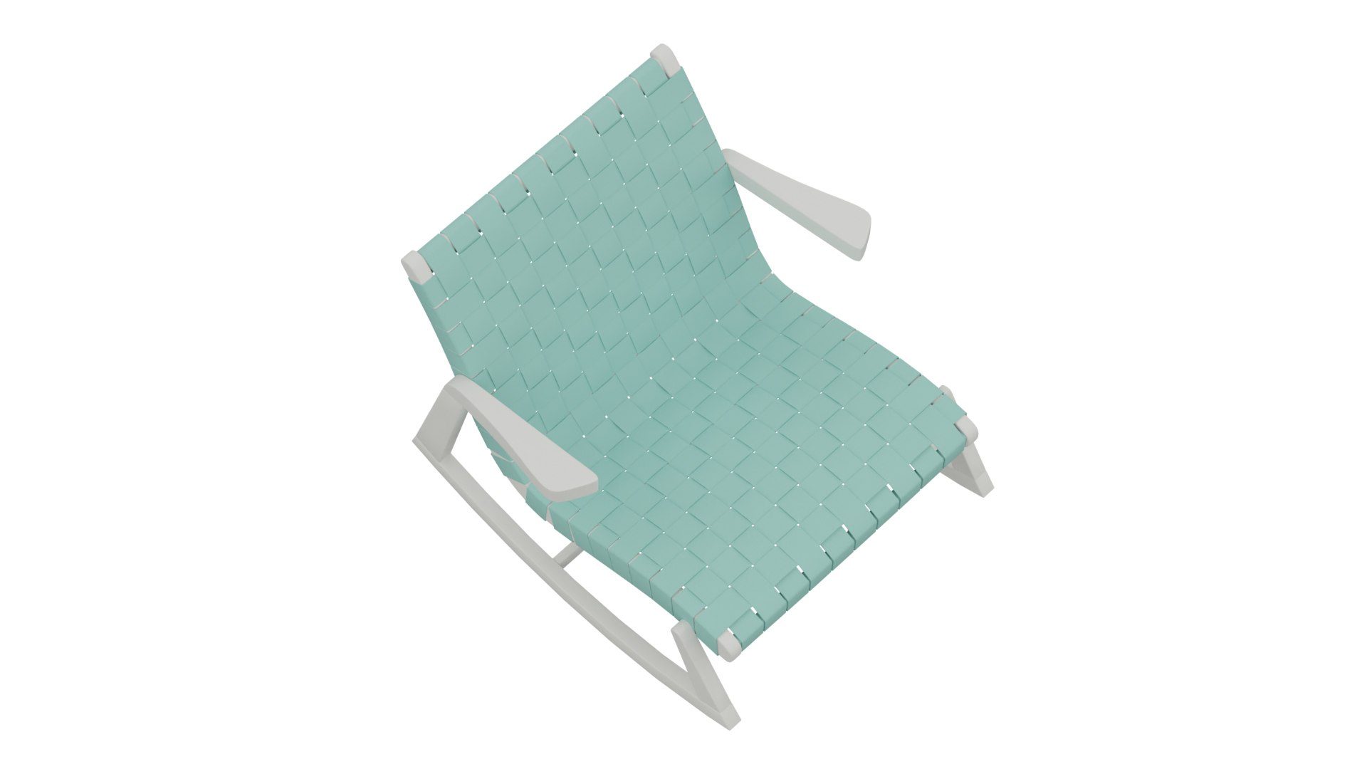 Mint Rocking Chair 3D Model - TurboSquid 2237323