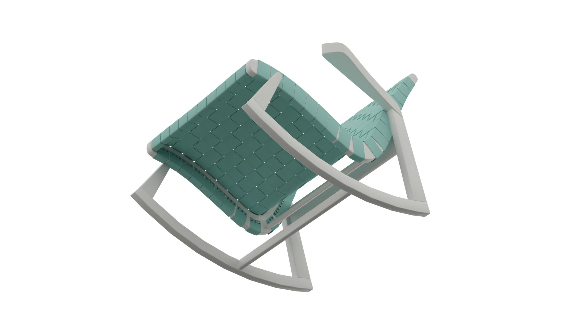 Mint Rocking Chair 3D Model - TurboSquid 2237323