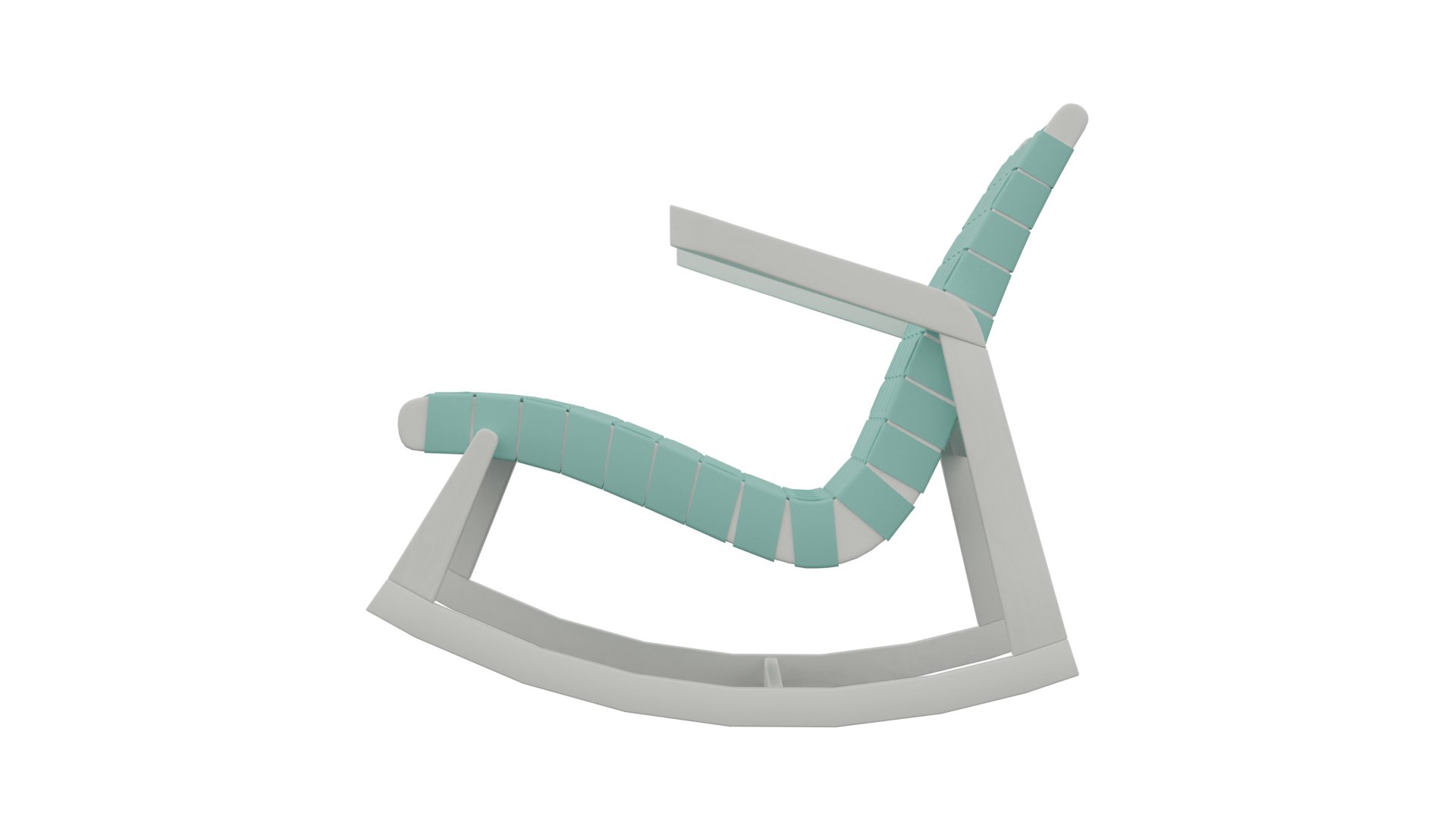 Mint Rocking Chair 3D Model - TurboSquid 2237323