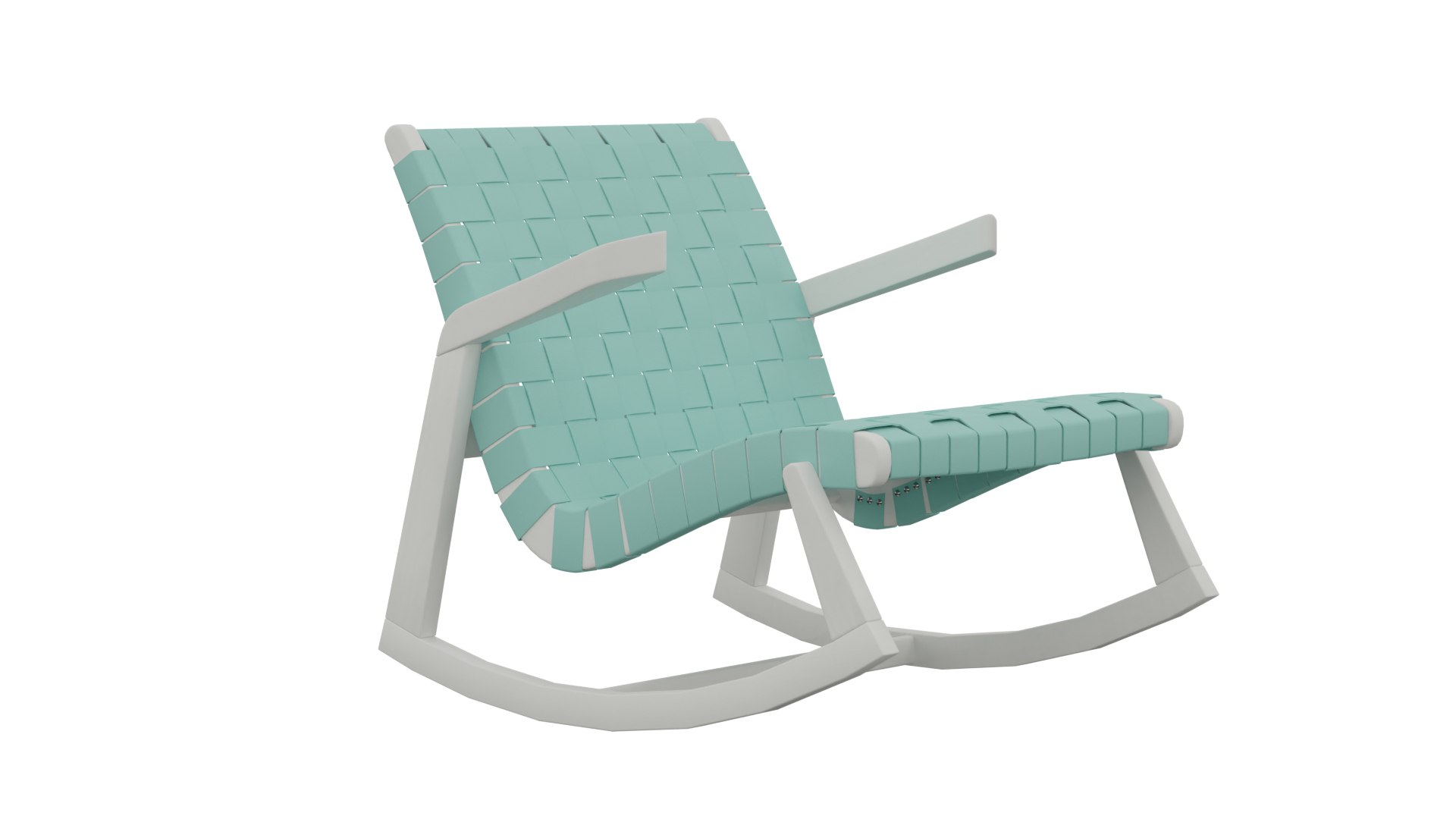 Mint Rocking Chair 3D Model - TurboSquid 2237323