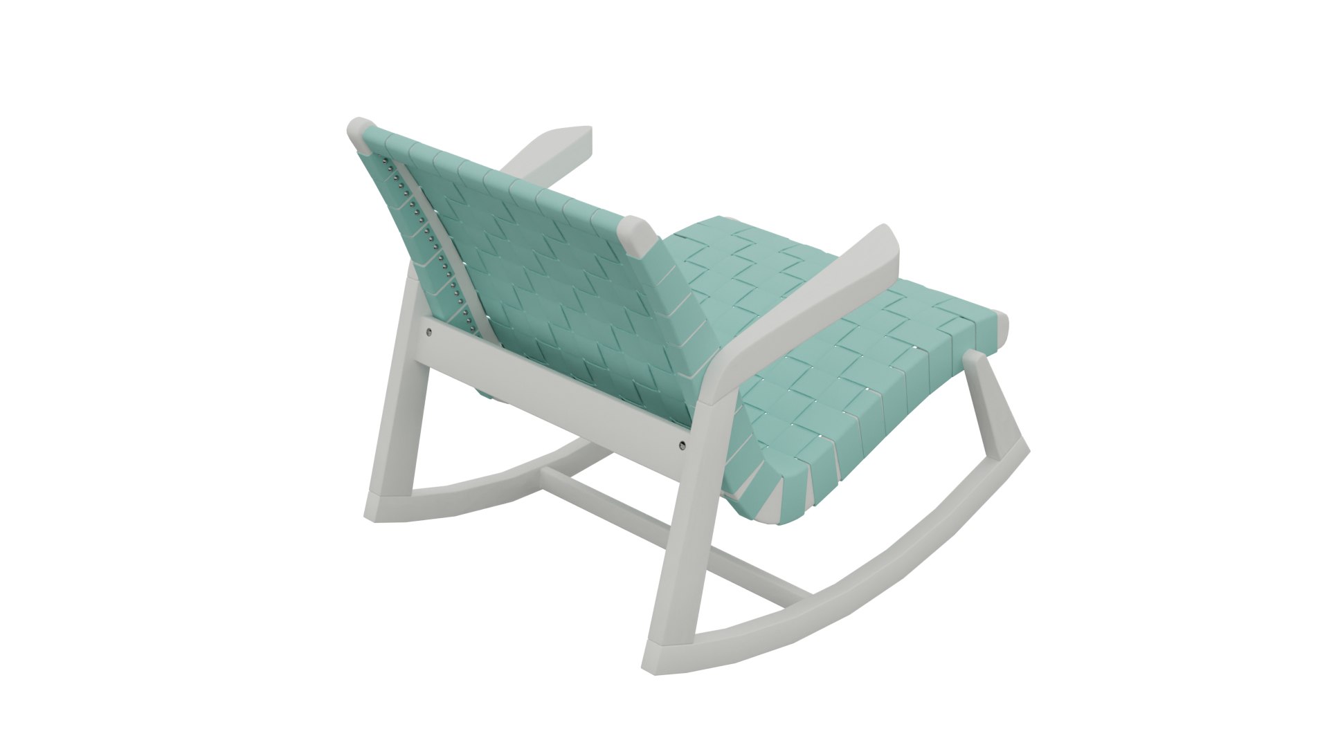 Mint Rocking Chair 3D Model - TurboSquid 2237323