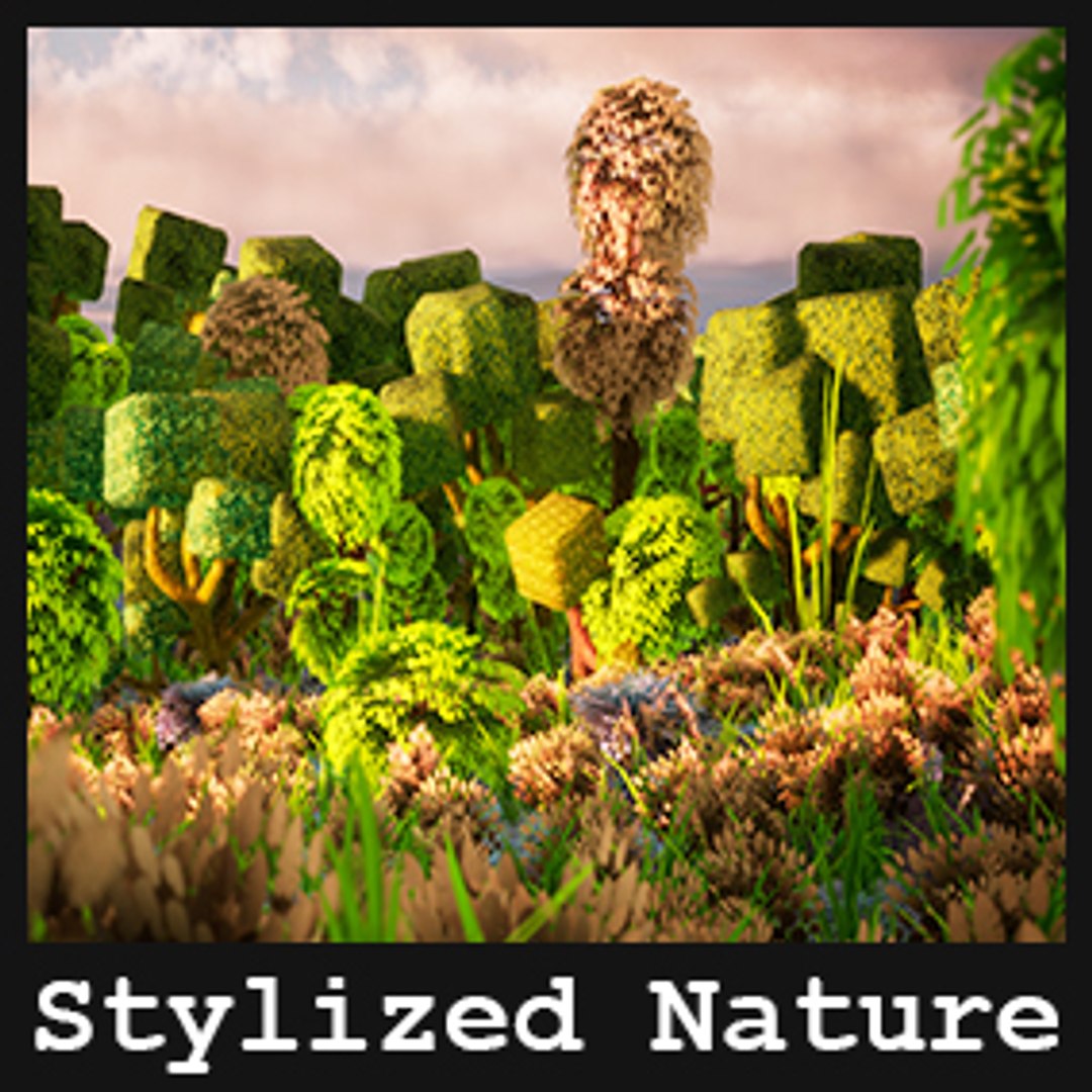 Stylized Nature Pack 140 Variations Model - TurboSquid 2109594
