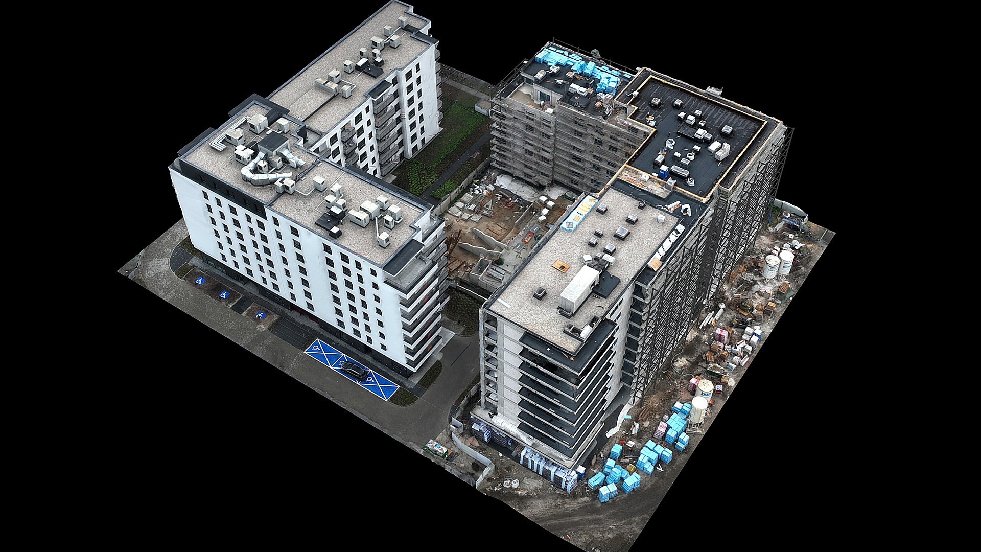 Construction-site Cityblock Buildings Photogrammetry Model - TurboSquid 2337973