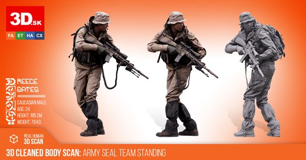 3D 3D Body Scan - Army Seal Team model - TurboSquid 1791053