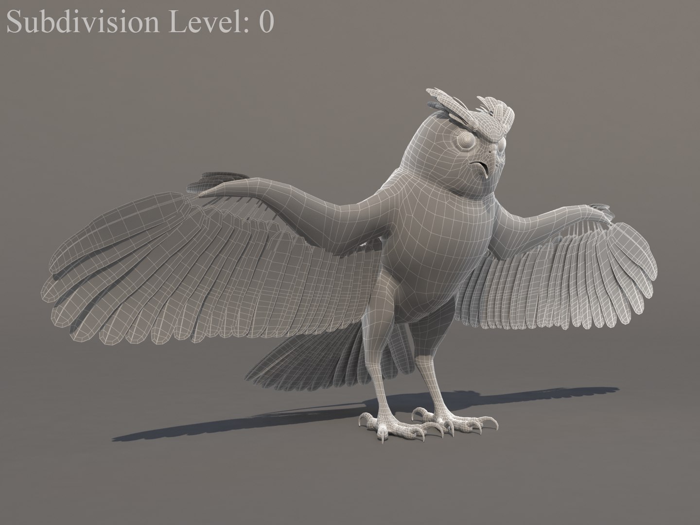 3D Owl Rigged - TurboSquid 1287937