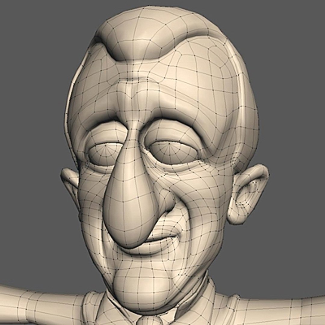 Cartoon Character Guy 3d Model