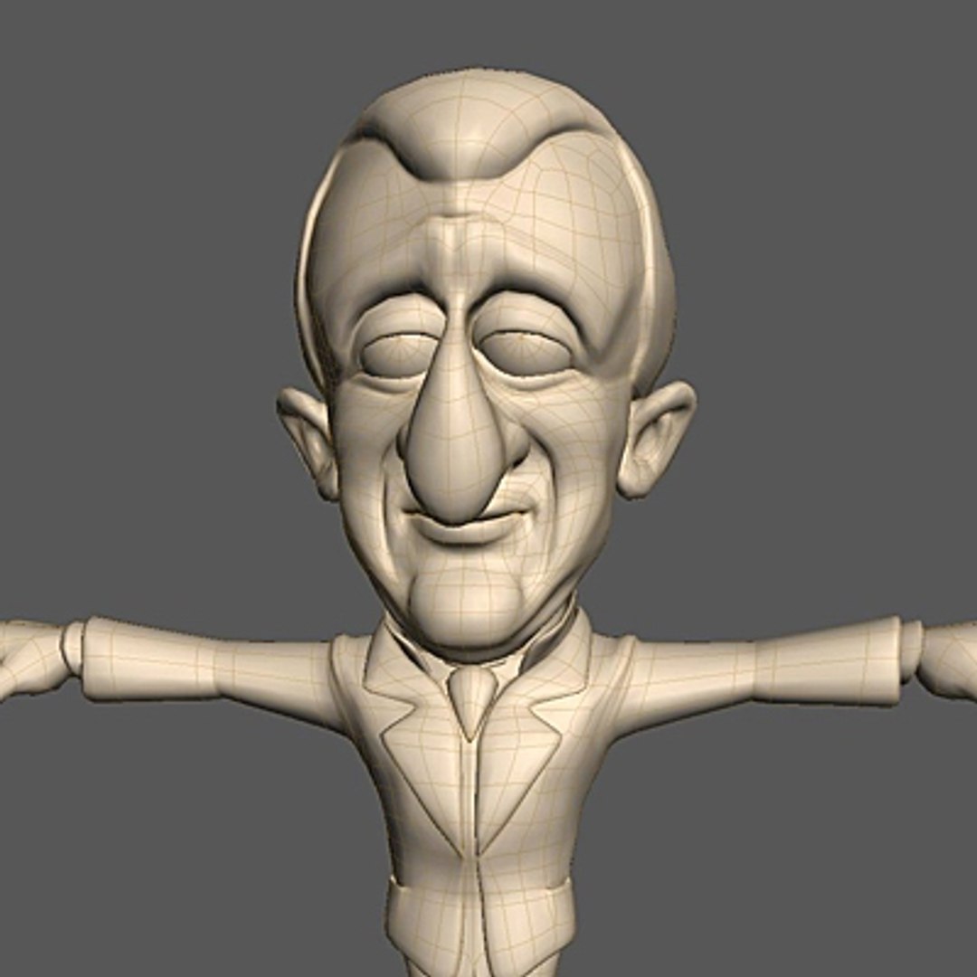 Cartoon Character Guy 3d Model