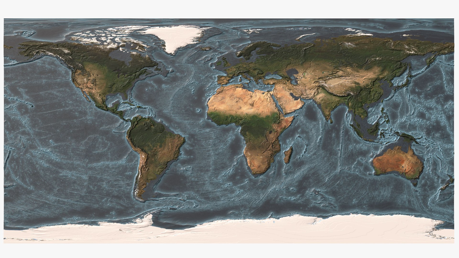 3D Realistic World Map model - TurboSquid 2078843