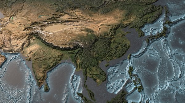 modelo 3d Mapa mundial realista - TurboSquid 2078843