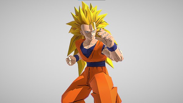 modelo 3d Goku Super Saiyajin 3 - Dragon Ball Z - Budokai 2 ...
