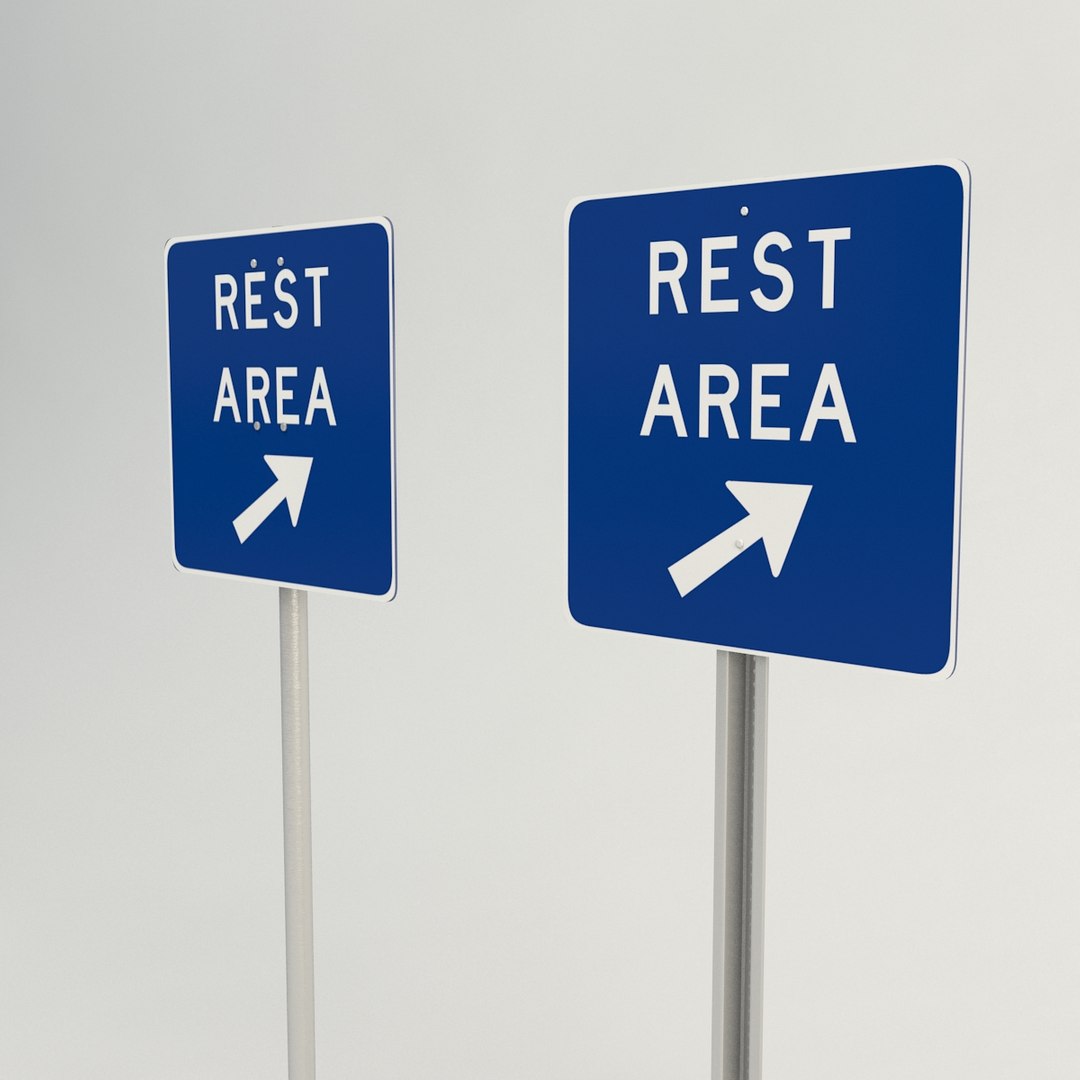 3d model rest area sings