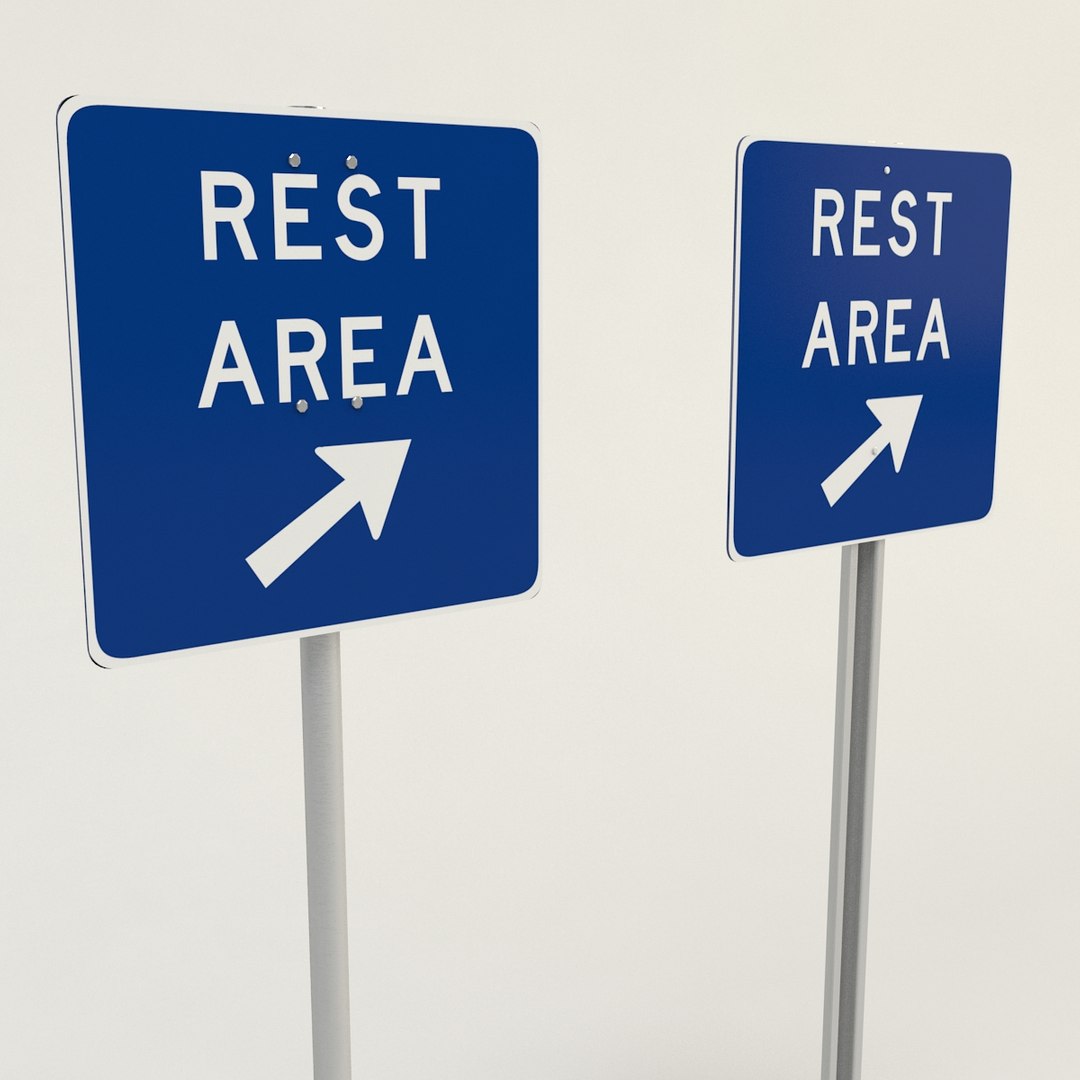 3d model rest area sings
