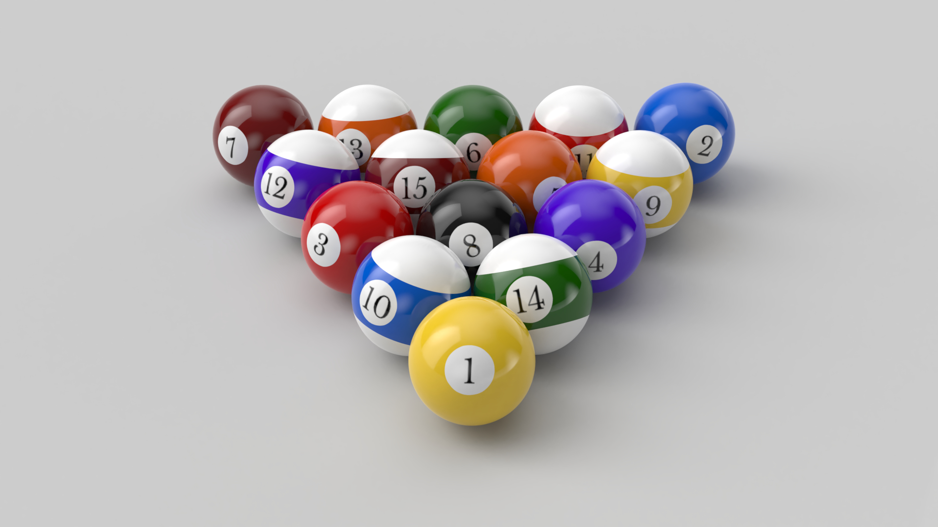 Pool Balls Model - TurboSquid 1516390