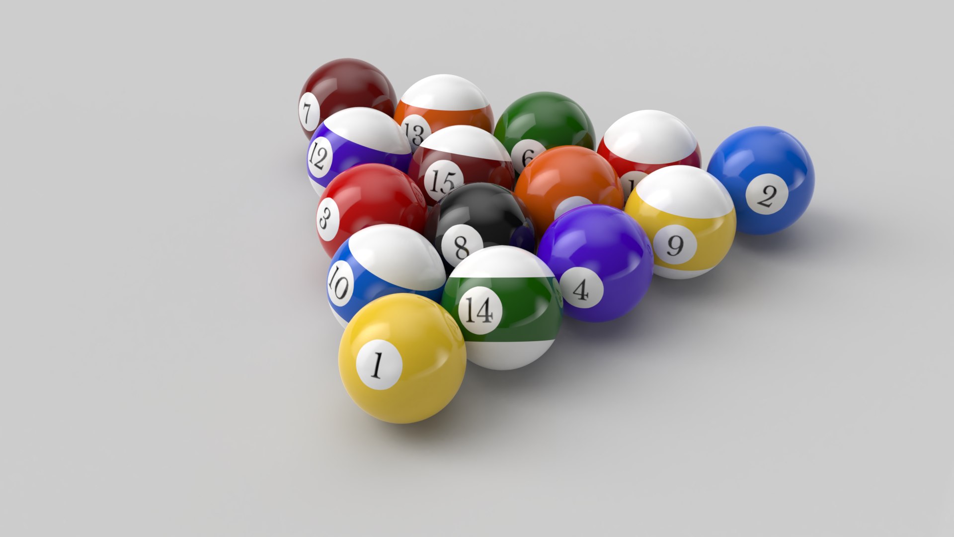 Pool Balls Model - TurboSquid 1516390