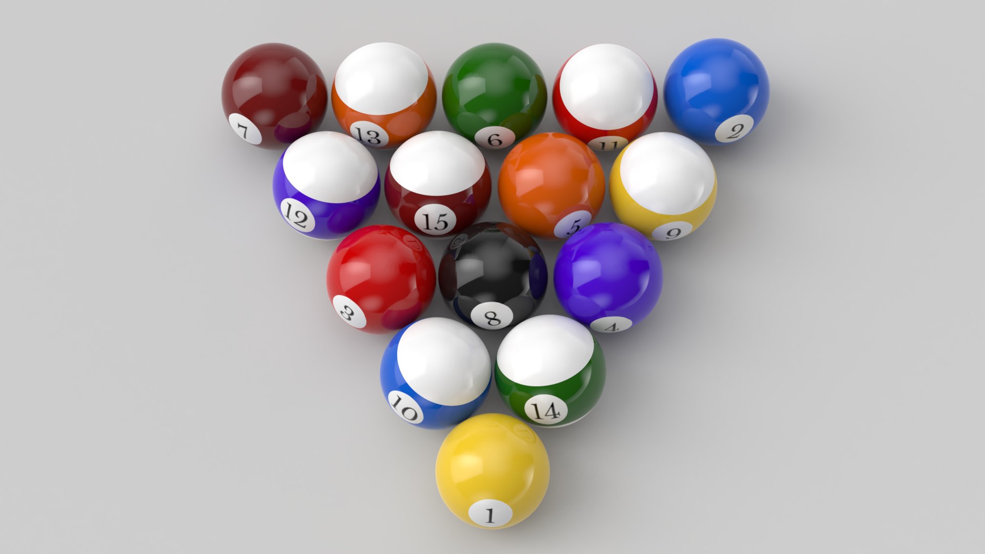 Pool Balls Model - TurboSquid 1516390