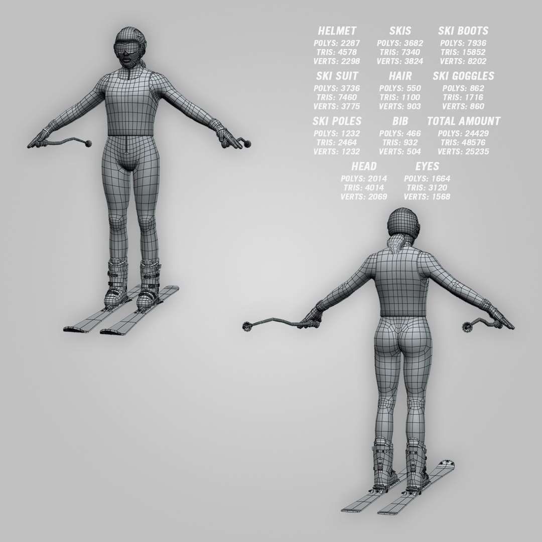 Ski 3D Model - TurboSquid 1328068