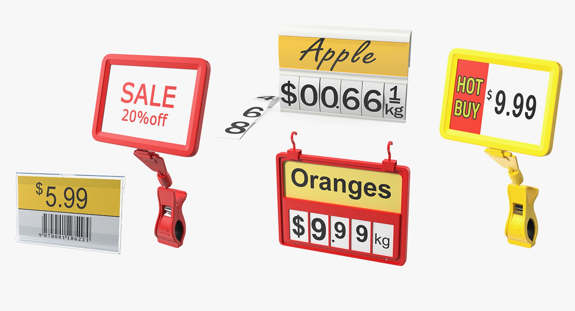 Price Tags Collection 3 model - TurboSquid 1967473