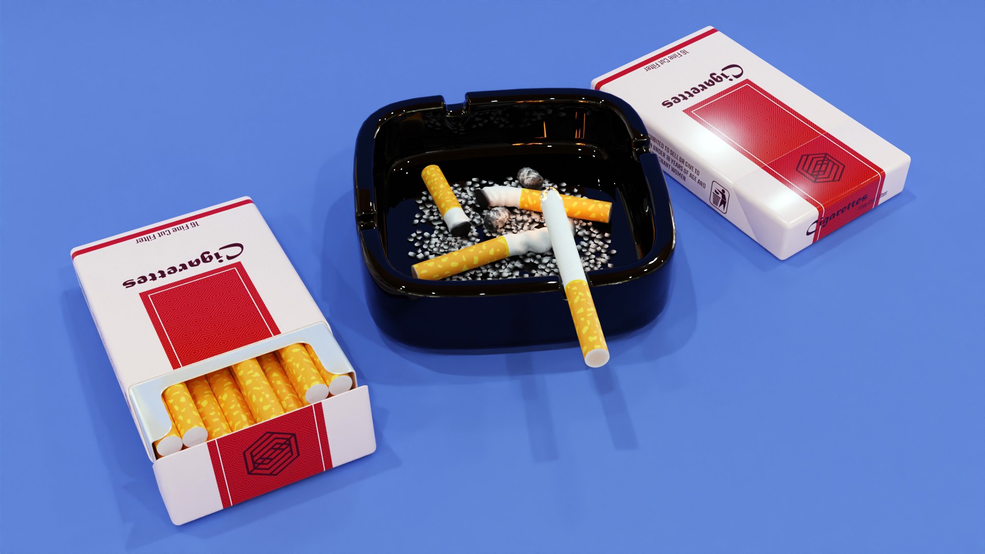 3D Cigarettes 001 - TurboSquid 2287417