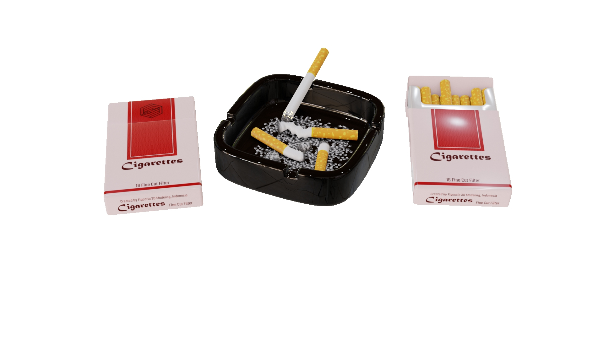 3D Cigarettes 001 - TurboSquid 2287417