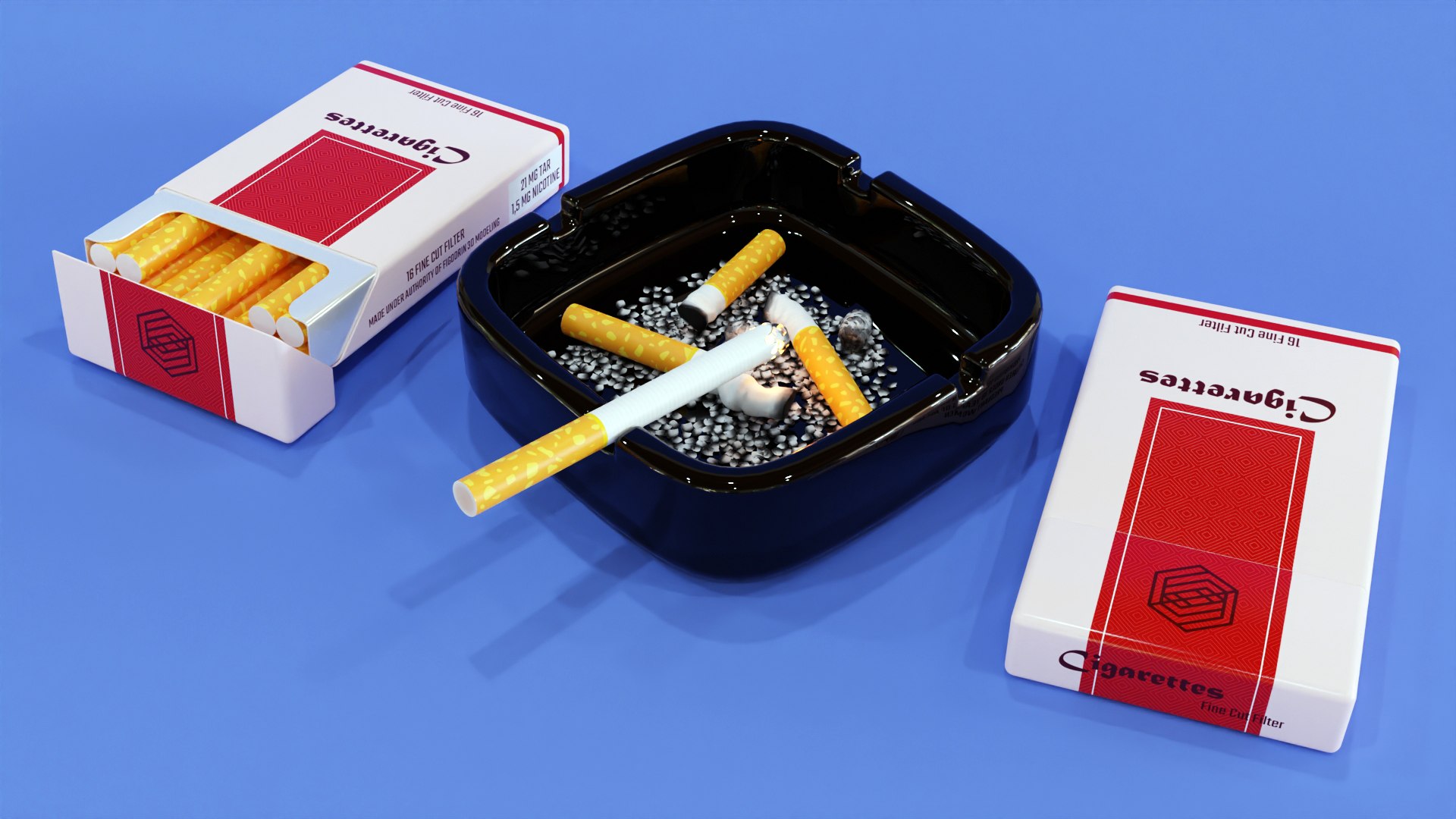 3D Cigarettes 001 - TurboSquid 2287417
