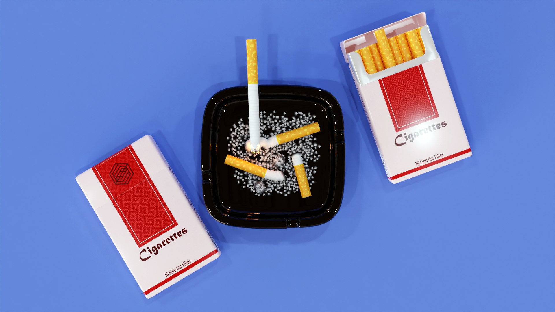 3D Cigarettes 001 - TurboSquid 2287417