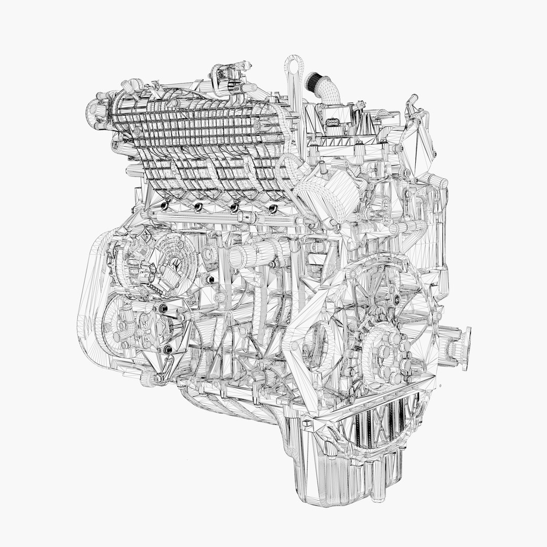 3D Gasoline Engine Model - TurboSquid 2048084