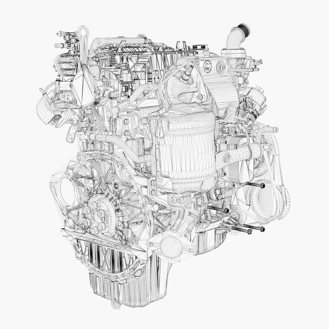 3D Gasoline Engine Model - TurboSquid 2048084