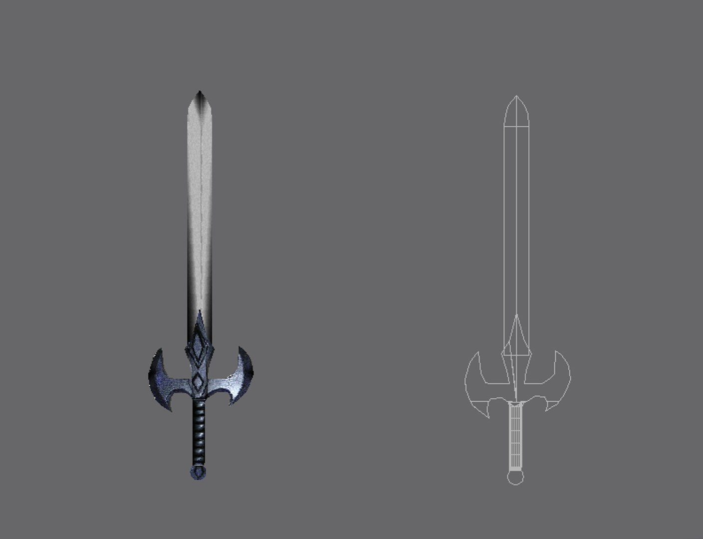 free sword 3d model