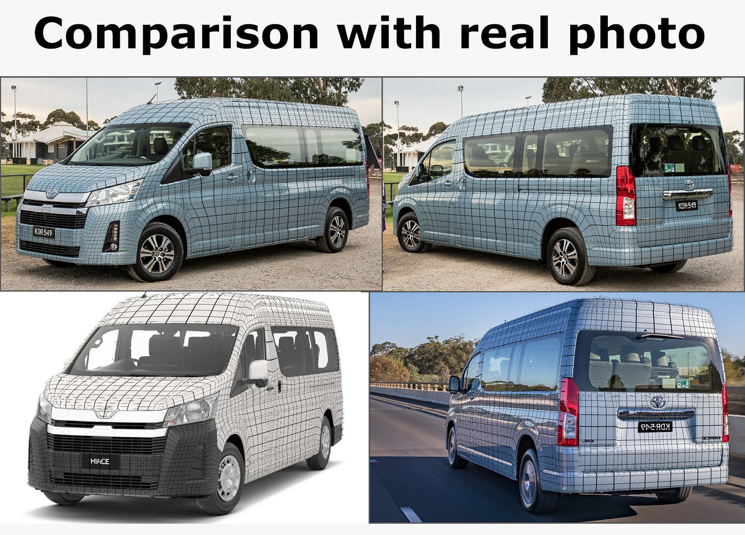 3D toyota hiace commuter model - TurboSquid 1427248