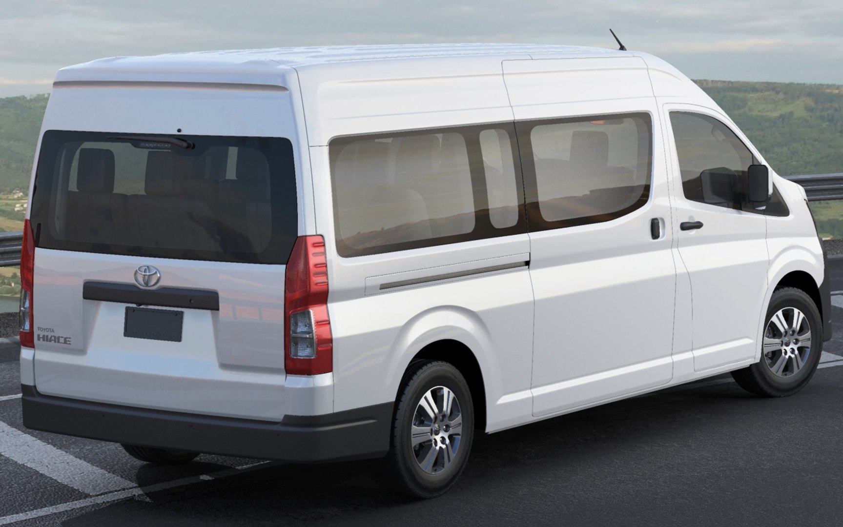 3D Toyota Hiace Commuter Model - TurboSquid 1427248