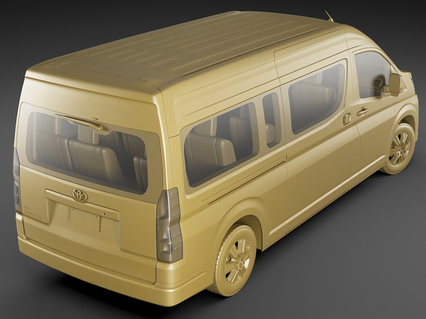 3D Toyota Hiace Commuter Model - TurboSquid 1427248